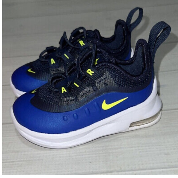 Nike | Shoes | Euc Toddlers Nike Air Max Axis Midnight Navyvolt Slipon ...